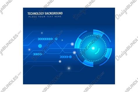 Background Technology Circle User Interface Vector