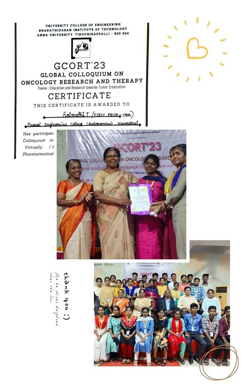 Srimathi T On Linkedin I Have Recently Done My Oral Presentation In