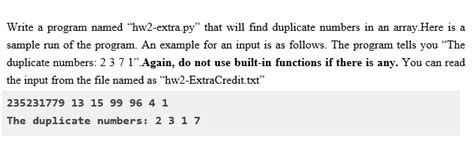 Solved Write A Program Named Hw2 Extrapy That Will Find
