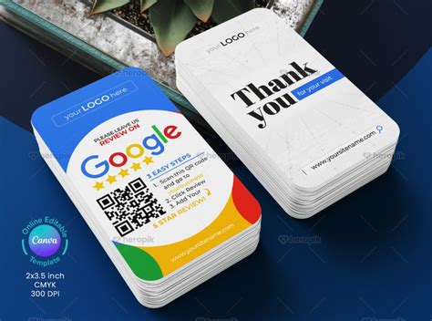 Google 5 Star Rating Business Review Card Design Template Heropik
