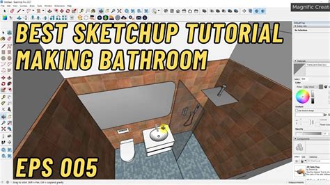 Best Sketchup Tutorial Making Bathroom In Tiny House Sketchup YouTube