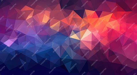 Premium Photo A Colorful Triangle Background With A Triangle Pattern