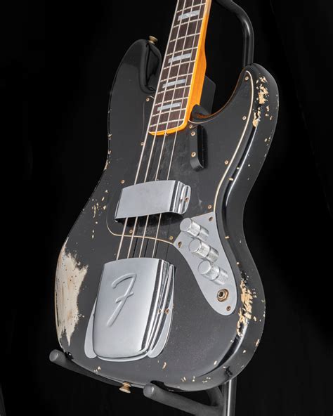 Fender Custom Shop Ltd Custom Jazz Bass Heavy Relic Aged Black