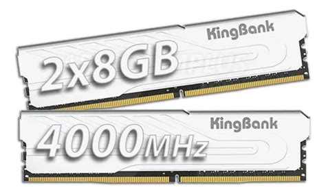 Memória Ram Ddr4 2x8gb 4000mhz Silver Overclock Kingbank Parcelamento Sem Juros