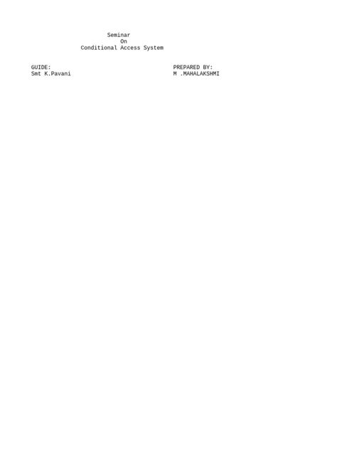 445668311 Conditional Access System Pptx Pdf