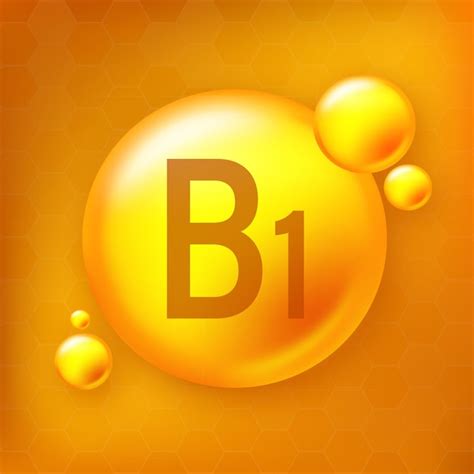 Premium Vector Vitamin B1 Gold Shining Pill Capcule Icon Pill Capcule