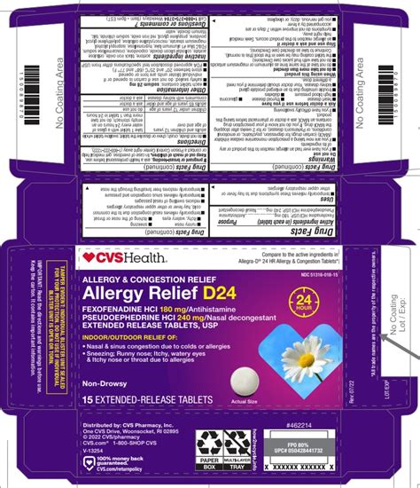 Dailymed Fexofenadine Hcl And Pseudoephedrine Hcl Tablet Extended Release