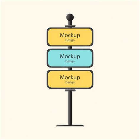 Premium Vector Standee Mockup Design