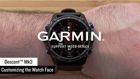 garmin support descent™ mk3 series watch face customization