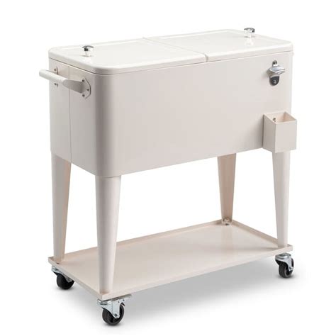 Bayuelswu 80 Quart Patio Cooler Rolling Cooler Ice Chest With Wheels
