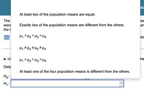 Solved Null And Hypothese Identify The F Test Chegg Com