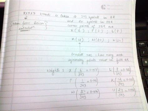 Information Contained In Ibzkpt File In Vasp Researchgate