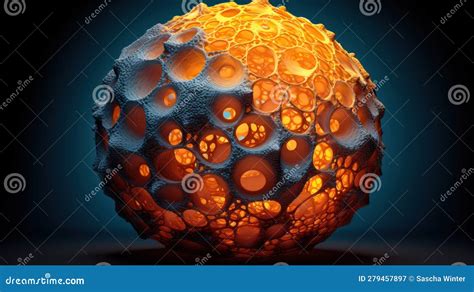 The Porous Structure Organic Material Macrostructural Design Generative Ai Illustration For