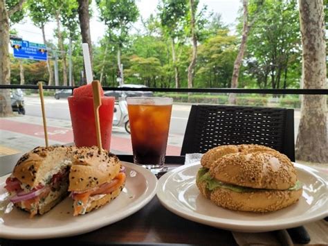 석촌호수 니커버커 베이글 🥯🥯 푸드 캐시피드