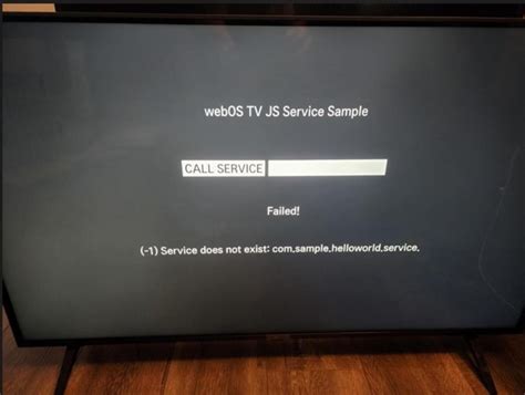 Subject Error With LG WebOS API On Newer TV WebOS Web App Development WebOS TV