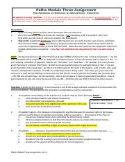 Patho Module Three Assignment Docx Patho Module Three Assignment 1 Mechanisms Of Defense
