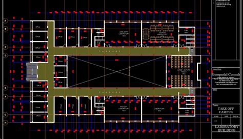 Laboratory Building Block Design Plan AutoCAD File DWG Free Cad Blocks Download DWG
