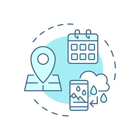 Context Aware Recommendations Soft Blue Concept Icon Data Collection Personalized Algorithms