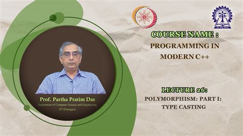 Lecture 26 Polymorphism Part 1 Type Casting Youtube