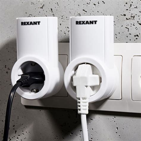 Умная розетка с пультом управления беспроводная радиоуправляемая 2 шт Rexant купить по низкой