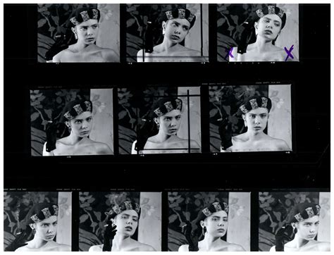 1980s Sexy Model Girl Smoking Cig Contact Sheet Vintage Photo Los Ange