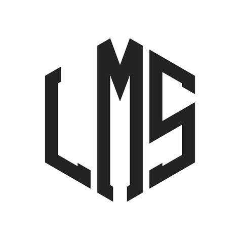Premium Vector Lms Logo Design Initial Letter Lms Monogram Logo Using Hexagon Shape