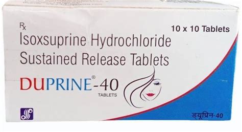 Isoxsuprine Hydrochloride Sustained Release Tablets At ₹ 63 Stripe Isoxsuprine Tablets In