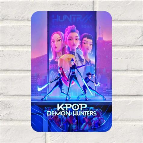 Kpop Demon Hunters Metal Sign Poster 8x12 Etsy