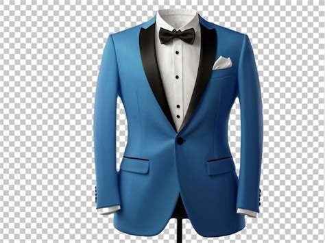 Psd De Un Traje De Smoking Azul Archivo Psd Premium