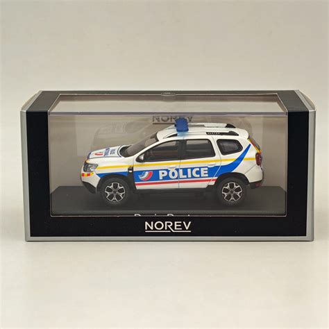 Norev 143 Dacia Duster 2021 Police Nationale Guadeloupe White Diecast