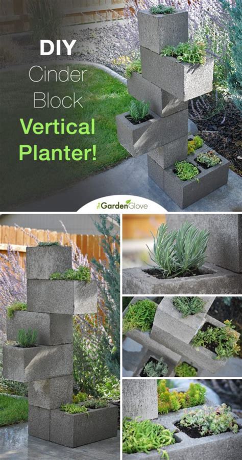 DIY Cinder Block Planter The Garden Glove