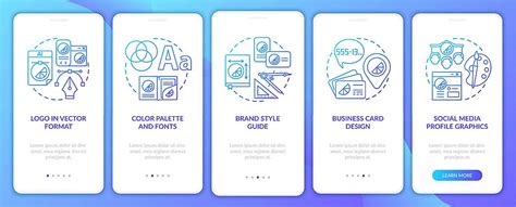 Vector Template Of Mobile App Screen For Company Staff Onboarding Walkthrough Vector Digital