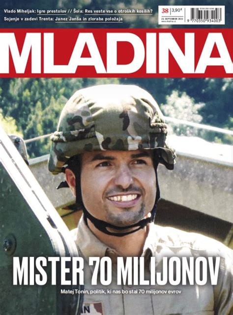 Naslovnica Jutrišnje Mladine Mister 70 Milijonov Mladinasi