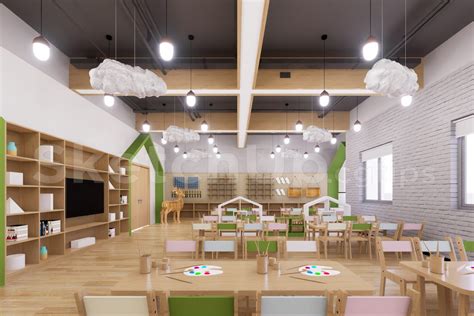 16012 Sketchup 3d Preschooler Classroom Model Download