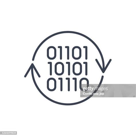 8787 Binary Data Icon High Res Illustrations Getty Images