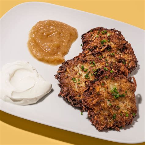 Potato Latkes With Chives Sour Cream And Applesauce Misfits Market