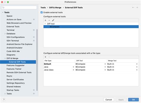 外部差异工具 Intellij Idea 文档