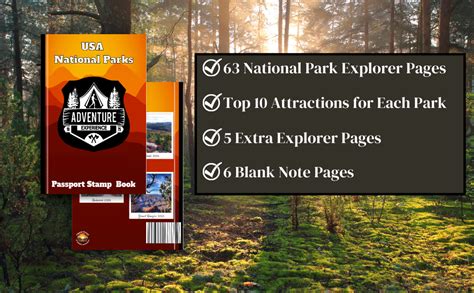 Usa National Parks Passport Stamp Book Experience Adventure With This