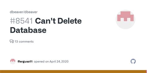 Cant Delete Database · Issue 8541 · Dbeaverdbeaver · Github