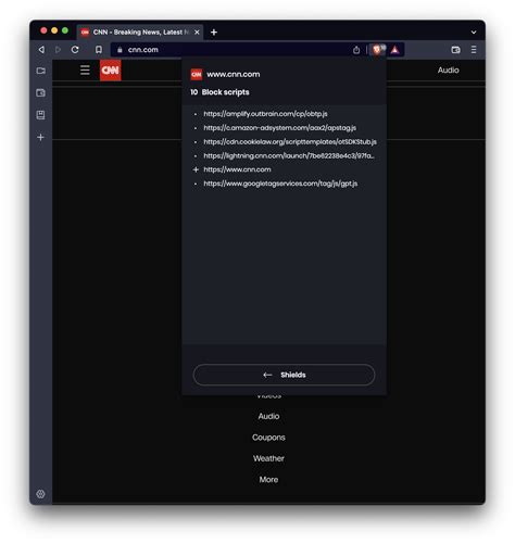 `block Scripts` Heading Label Should Read `blocked Scripts` · Issue 22364 · Bravebrave Browser