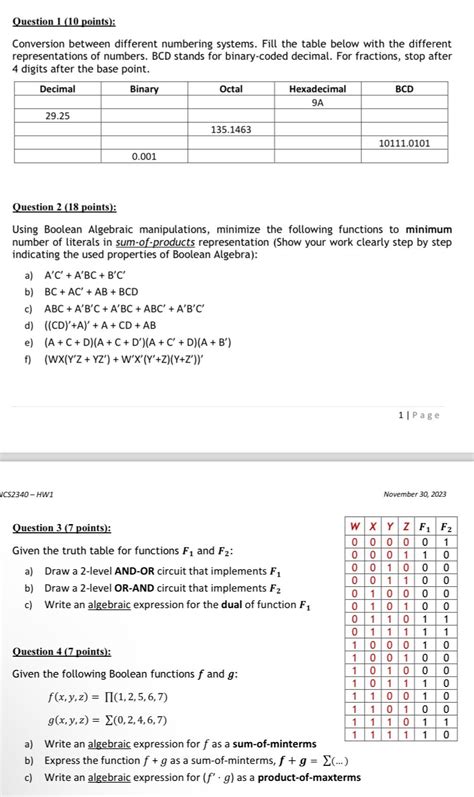 Solved Question Points Conversion Between Different Chegg Com