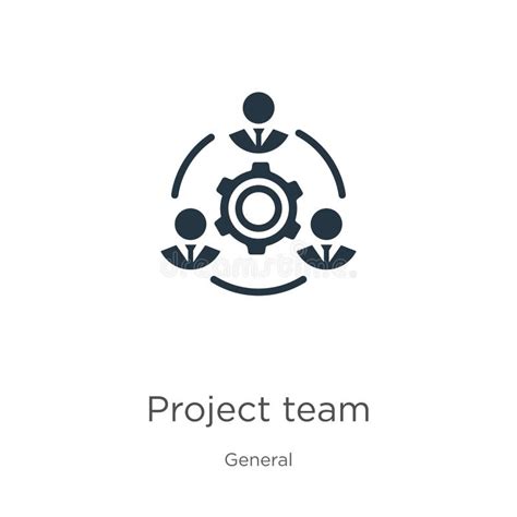 Project Team Icon Vector Trendy Flat Project Team Icon From General Collection Isolated On