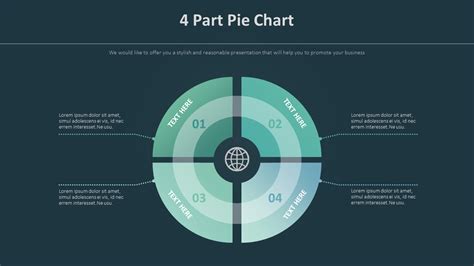 4 Part Pie Chart Diagram