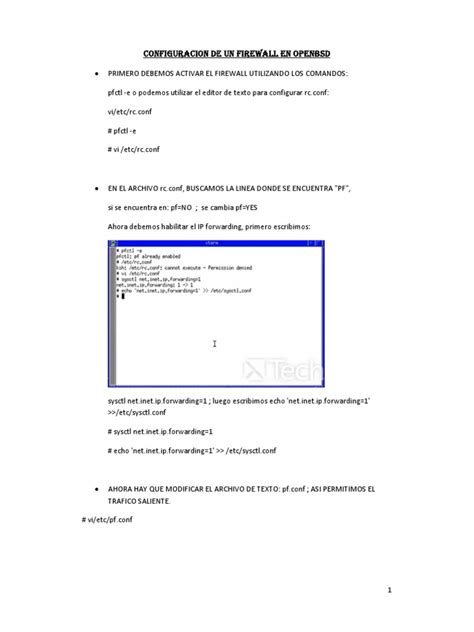 configurando un firewall con pf en openbsd pdf