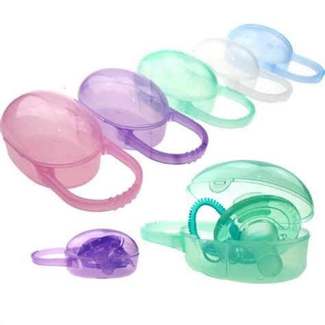 Sunjoy Tech Pacifier Cases 1 3 Pack Unisex Pacifier Box Container Safe Holder With Awesome