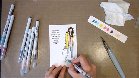 unity stamp co quick tip coloring with zig clean color markers youtube