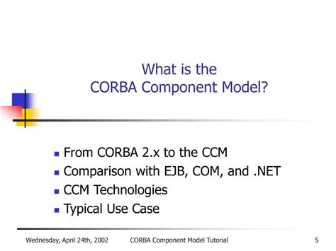 Ppt Corba Component Model Tutorial Powerpoint Presentation Free