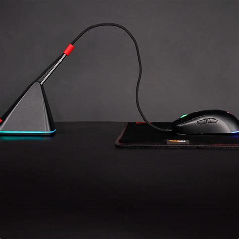 Soporte Mouse Bungee Elástico Antitirón Fantech Luz Rgb Mbr01 Space White — Ofertaya