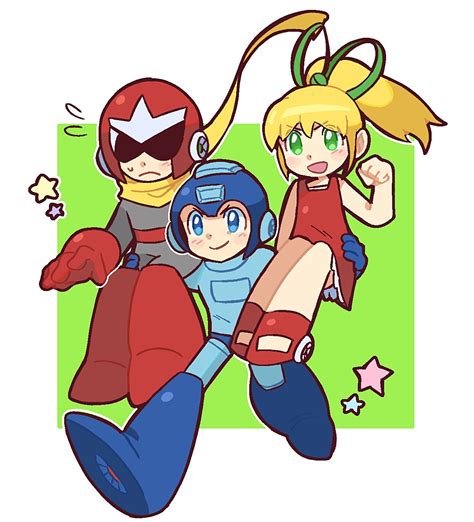 Roll Mega Man And Proto Man Mega Man And More Drawn By Koafreedraw Danbooru