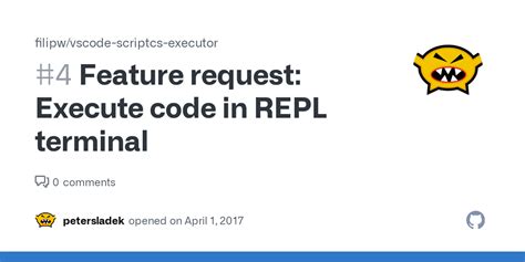 Feature Request Execute Code In REPL Terminal Issue 4 Filipw